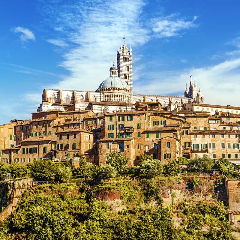 Sienne, Toscane, Italie photo stock. Image du panorama - 48002856