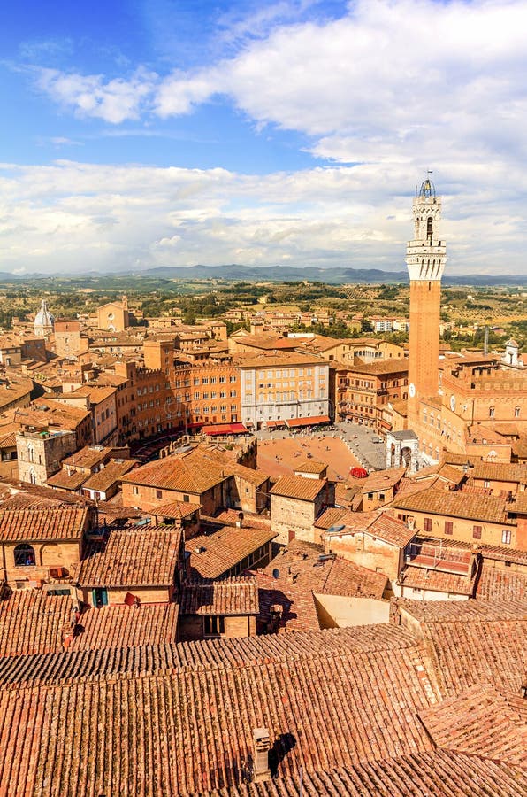 Sienne, Toscane, Italie photo stock. Image du panorama - 48002856