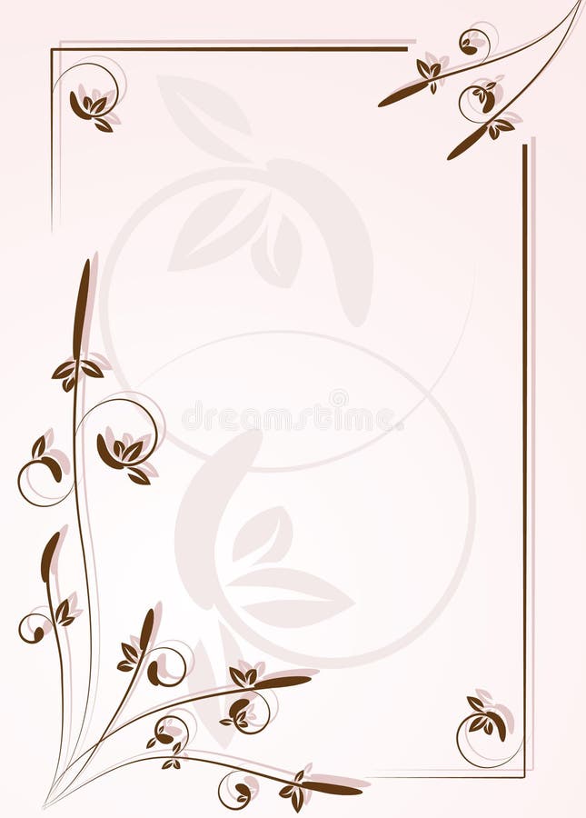 Sier frame voor brief vector illustratie. Illustration of illustratie ...