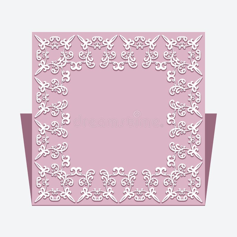 Sier vierkant kader vector illustratie. Illustration of vrolijk - 61996539