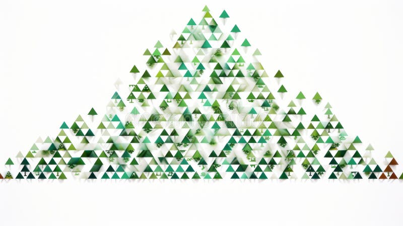 Sierpinski Carpet Trees: Conceptual Installation of Green Triangles ...