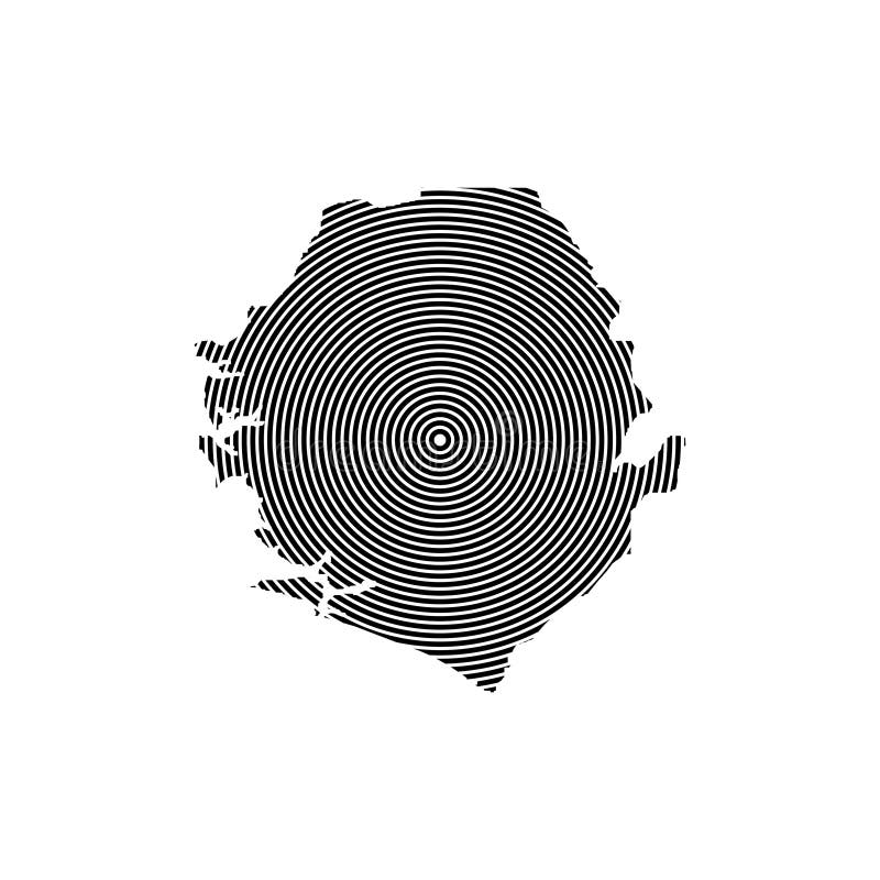 Sierra leone map icon stock vector. Illustration of border - 334367171