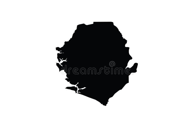 Sierra Leone Outline Map Country Shape Stock Vector - Illustration of ... Sierra Leone Outline Map Country Shape Stock Vector - Illustration of ...