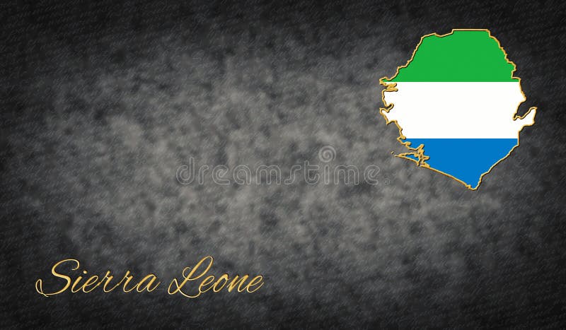 Sierra Leone Symbols, Map of Sierra Leone Stock Photo - Image of ...