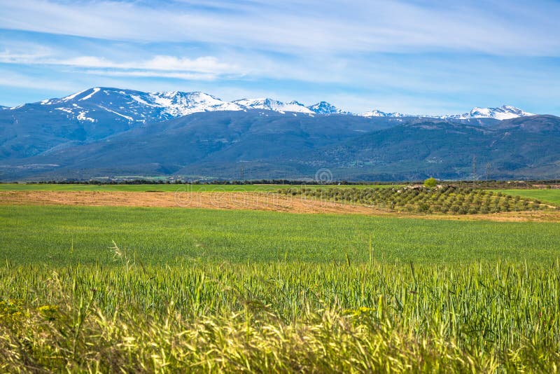 Sierra Nevada Mountain Range Spain Stock Image - Image of travel ...