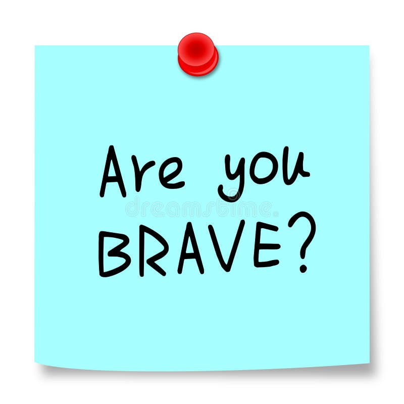 Siete coraggioso? fotografia stock. Immagine di atteggiamento - 44657716