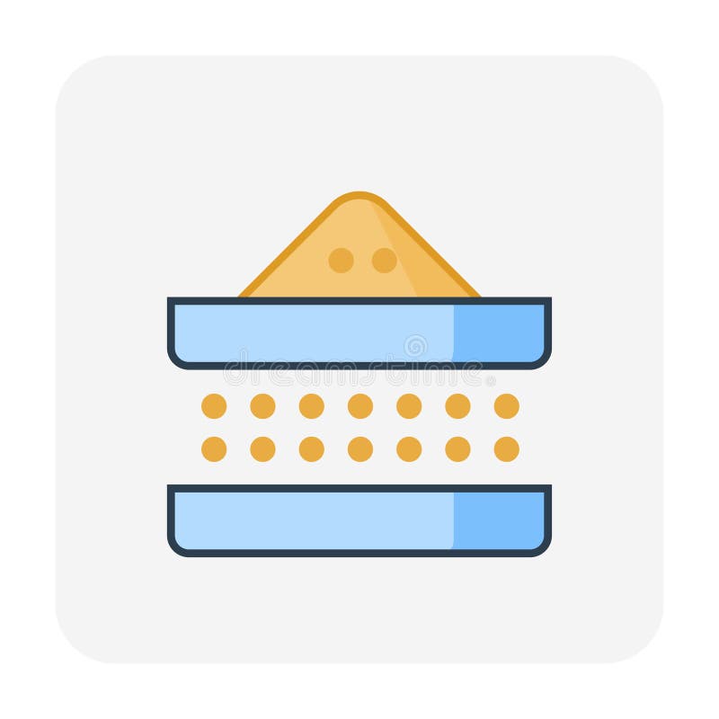 Sieve Analysis, Geotechnical Engineering Vector Icon Stock Vector ...