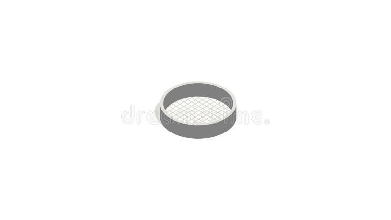 Sieve icon animation stock footage. Video of corn, filter - 230266794