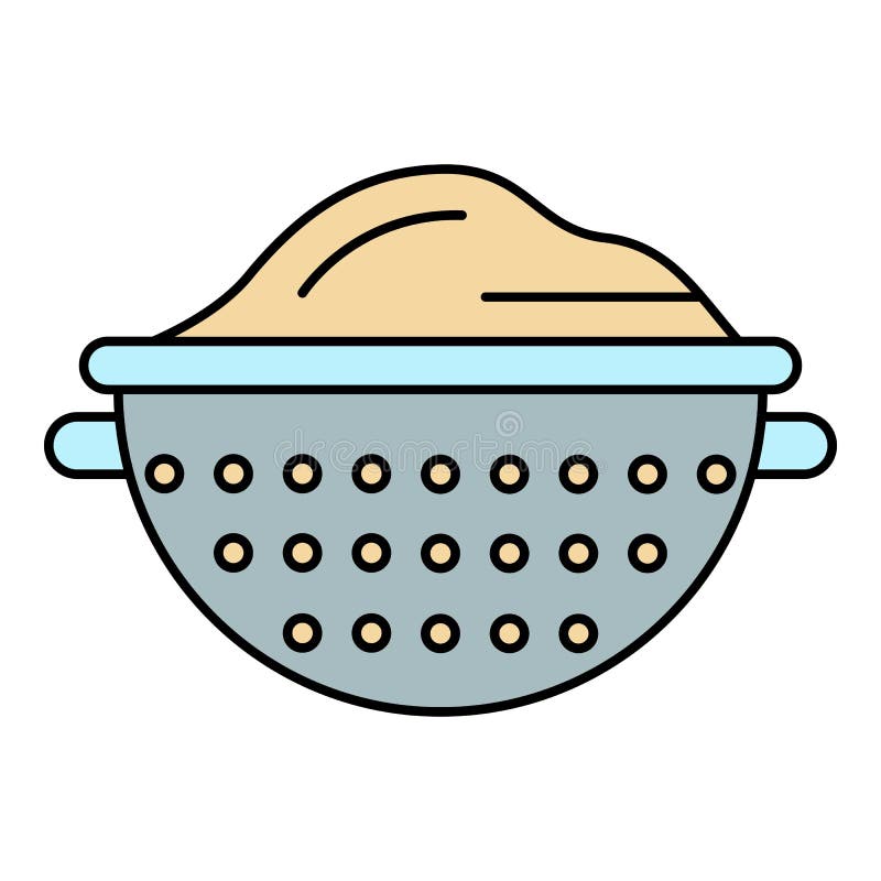 Sieve Icon Color Outline Vector Stock Vector - Illustration of ...