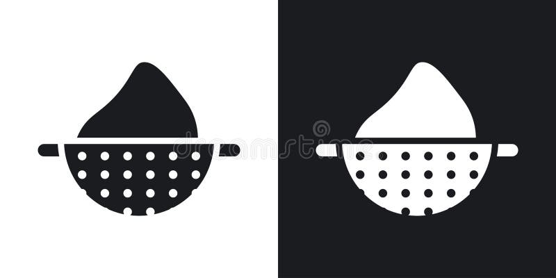 Sieve icon vector stock vector. Illustration of water - 348264590