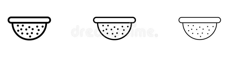 Sieve icon vector stock vector. Illustration of strainer - 348391086