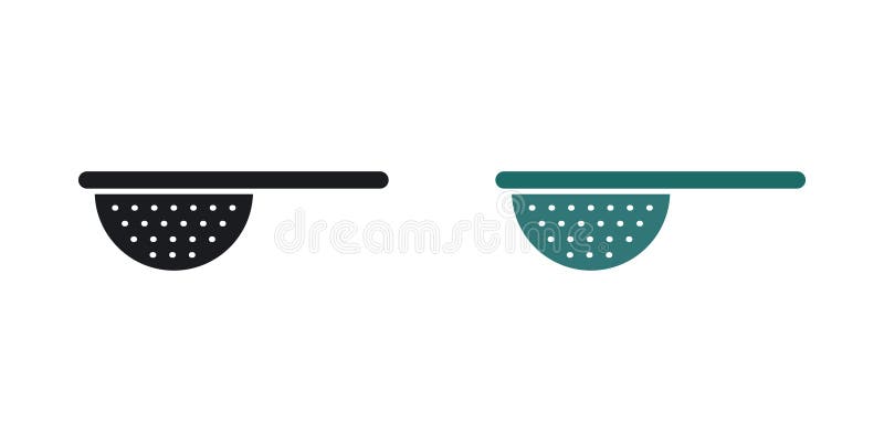 Sieve icon vector stock vector. Illustration of silhouette - 348159117