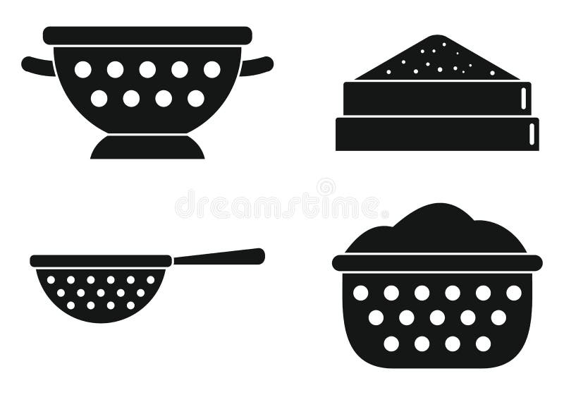 Sieve Icons Stock Illustrations – 371 Sieve Icons Stock Illustrations ...