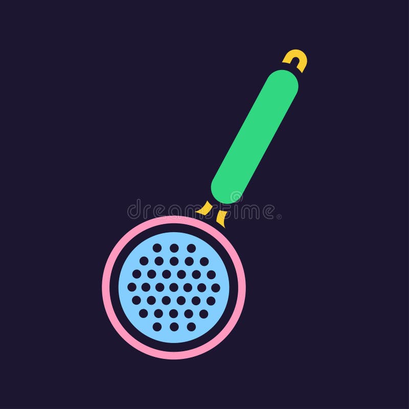 Sieve. Kitchenware Icon. Color Vector Kitchen Utensil and Tool Stock ...