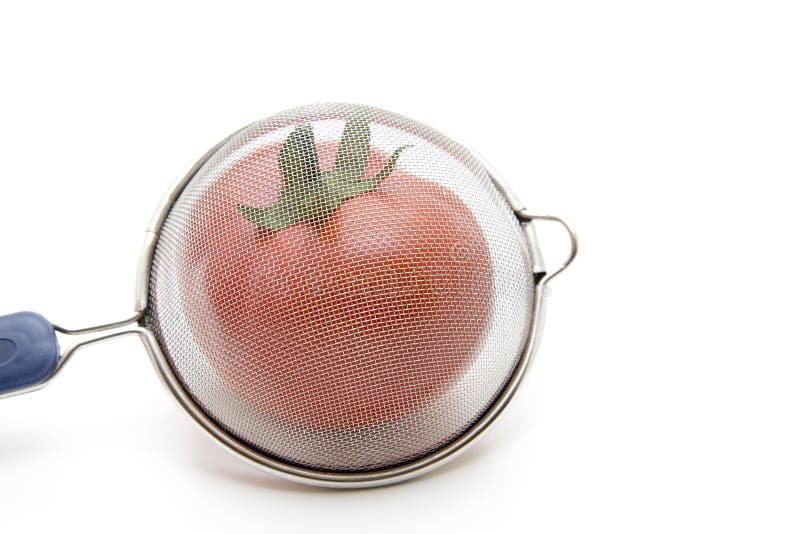 Sieve with tomato stock photo. Image of household, sieve - 15405602