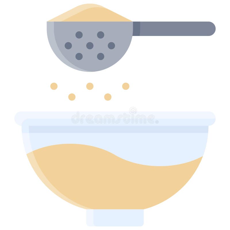 Sieving Icon, Bakery and Baking Related Vector Stock Vector ...