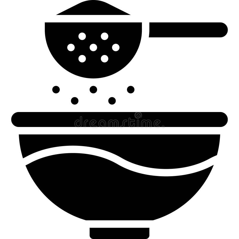 Sieving Icon, Bakery and Baking Related Vector Stock Vector ...