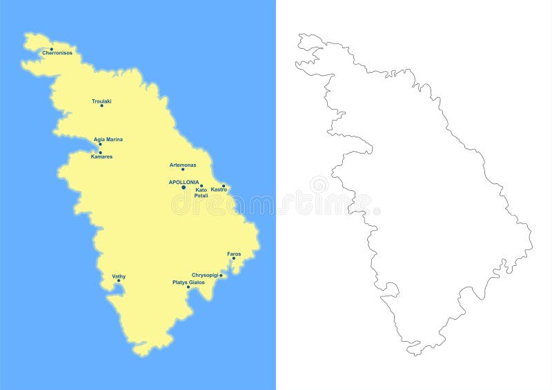 Sifnos Map Stock Illustrations – 7 Sifnos Map Stock Illustrations ...