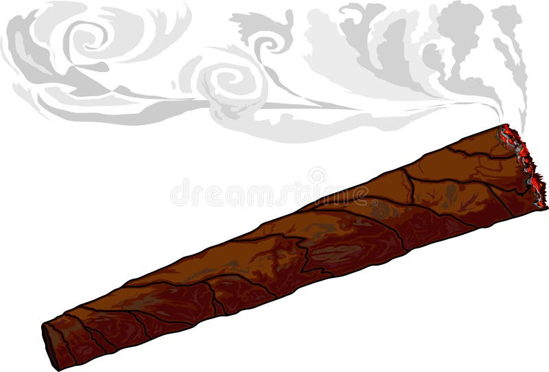 Sigaar # 2, Vector vector illustratie. Illustration of smaakvol - 5192705