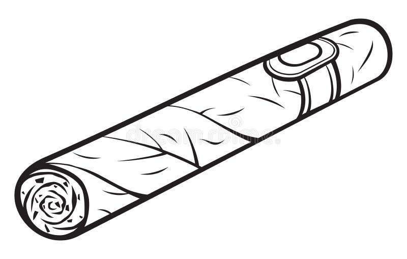 Sigaar vector illustratie. Illustration of humidor, gewassen - 33433928