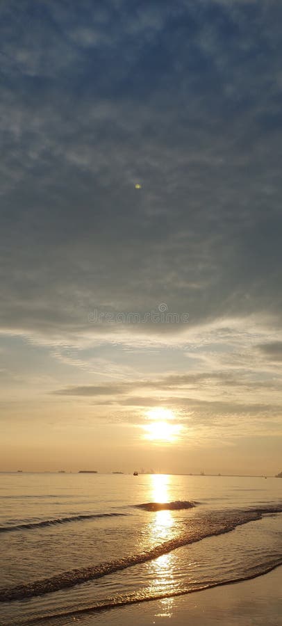 Sigandu Beach, Batang, Central Java, Indonesia Stock Image - Image of ...