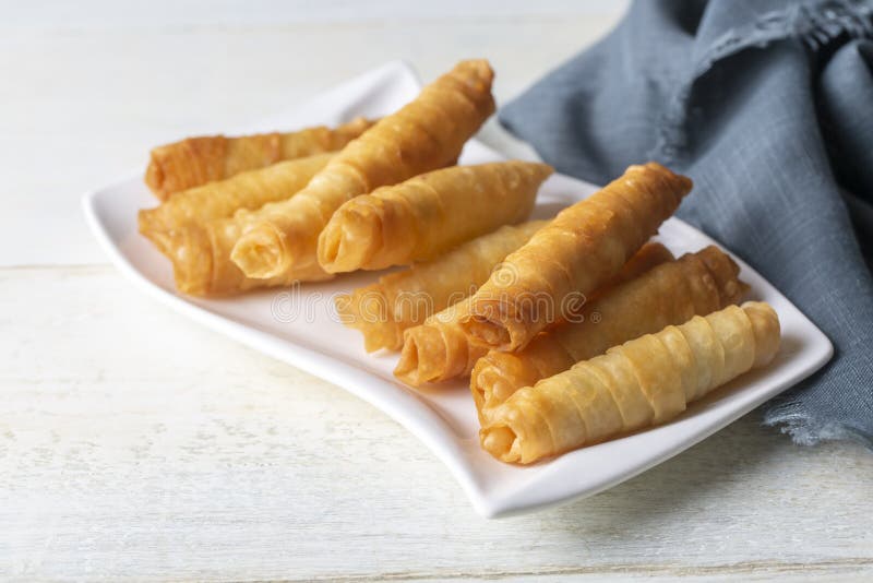 Sigara Boregi - Turkish Cigar Shaped Rolls Stock Photo - Image of tasty ...