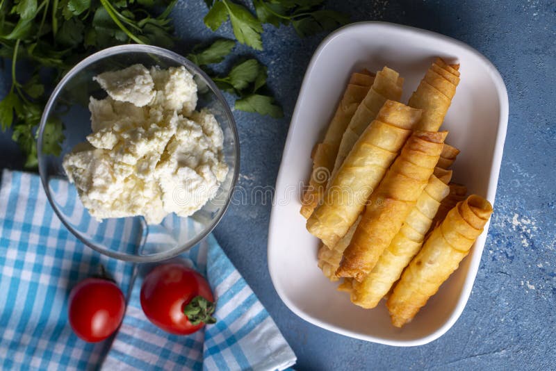 Sigara Boregi - Turkish Cigar Shaped Rolls Stock Photo - Image of borek ...
