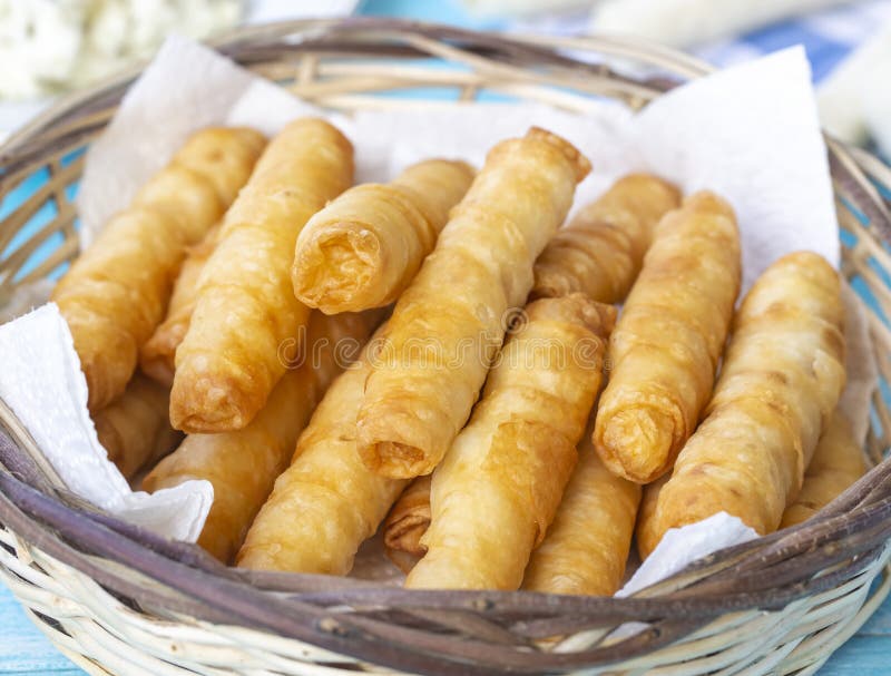 Sigara Boregi - Turkish Cigar Shaped Rolls Stock Image - Image of burek ...