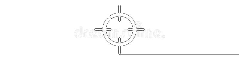 Sight Icon Line Continuous Drawing Vector. One Line Sight Icon Vector ...