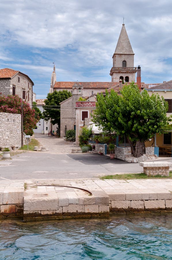 Sight of Osor Town in Cres Island Stock Photo - Image of panoramic ...
