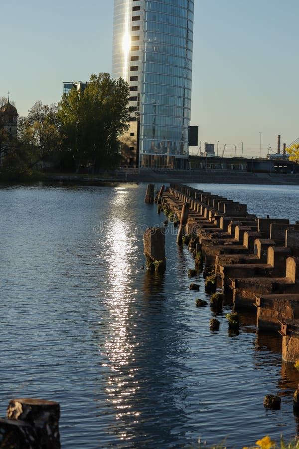 Sight of river stock photo. Image of skyline, cityscape - 197784942