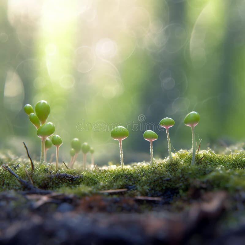Seed Growing In The Forest