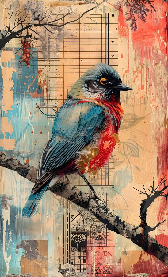 Sight Sense and Bird Collage Stock Photo - Image of girl, collage ...