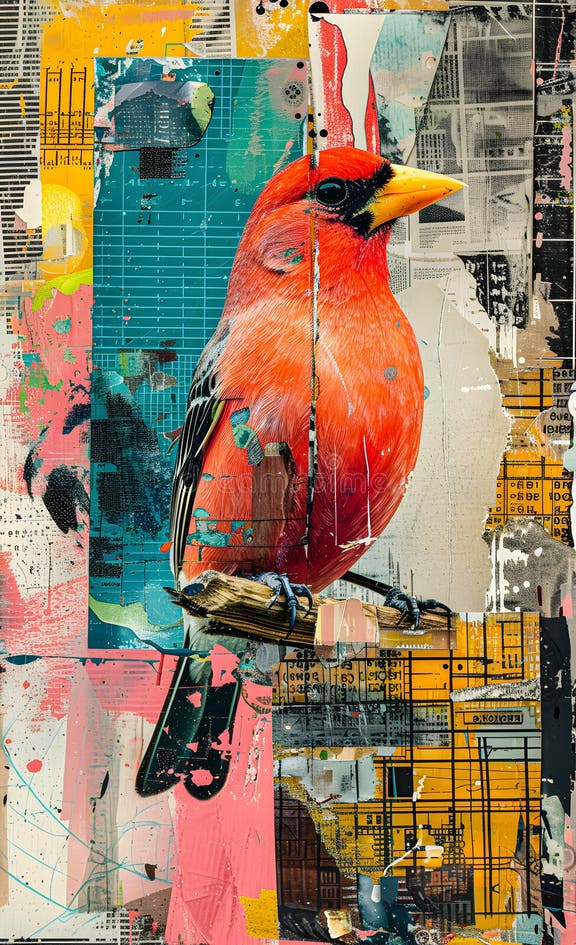 Sight Sense and Bird Collage Stock Image - Image of fantasy, girl ...