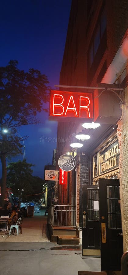 The Sight of a of a Brooklyn Bar Editorial Stock Image - Image of sight ...
