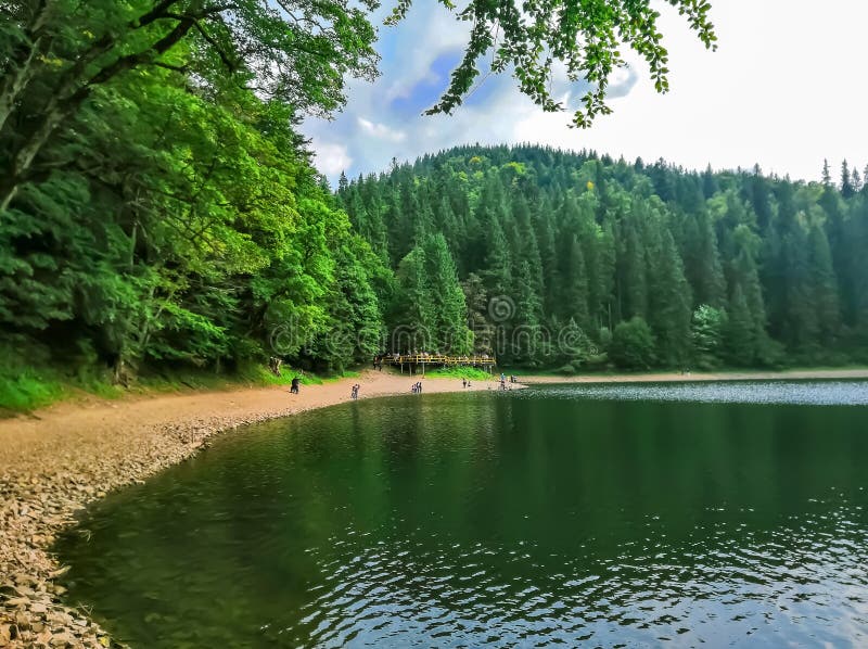 Sights of Ukraine - Lake Synevyr. Synevyr Lake in Transcarpathia ...