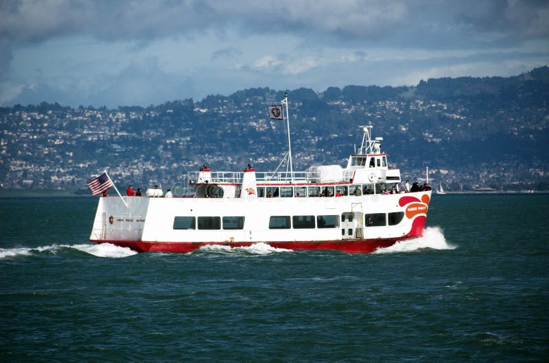 Sightseeing boat editorial stock photo. Image of aclatraz - 18264383