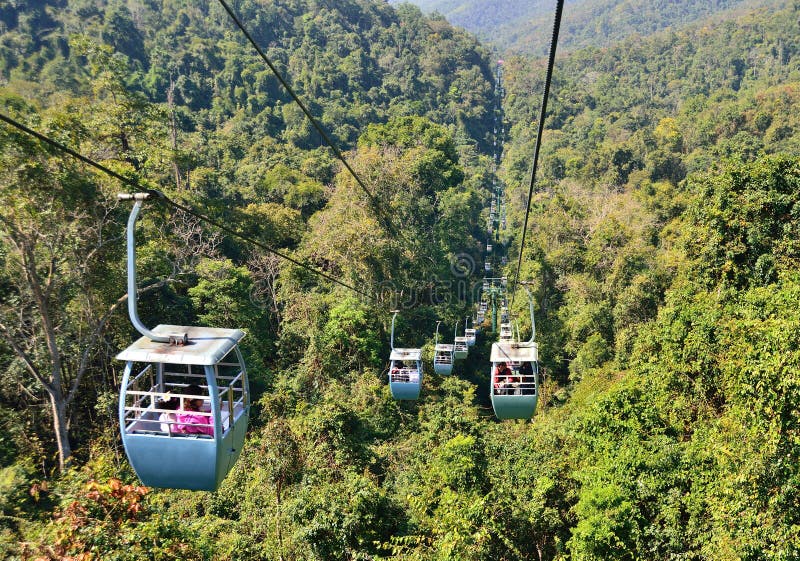 Sightseeing Cable Car from Buddhist Tianmen Temple within Tianmenshan ...