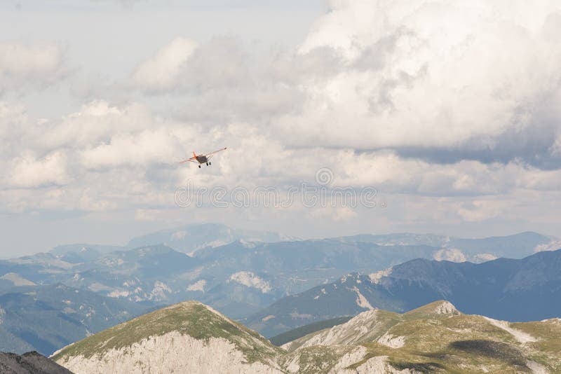 Sightseeing Flight Over the Mountains Stock Image - Image of view, rock ...