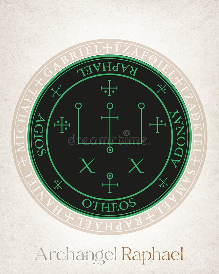 Sigil Archangel Raphael Stock Illustrations – 3 Sigil Archangel Raphael ...