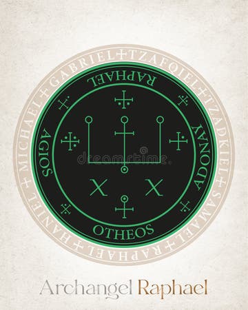 Sigil Archangel Raphael Stock Illustrations – 3 Sigil Archangel Raphael ...