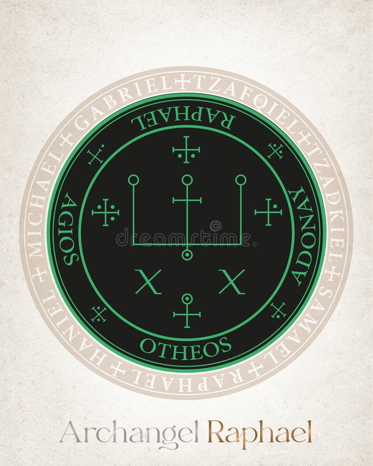 Sigil Archangel Raphael Stock Illustrations – 3 Sigil Archangel Raphael ...