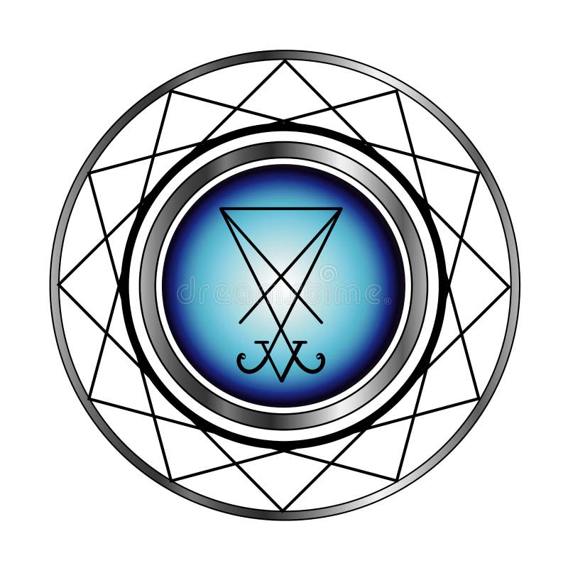 Sigil de Lucifer imagen de archivo. Imagen de bruja, cromo - 38850019