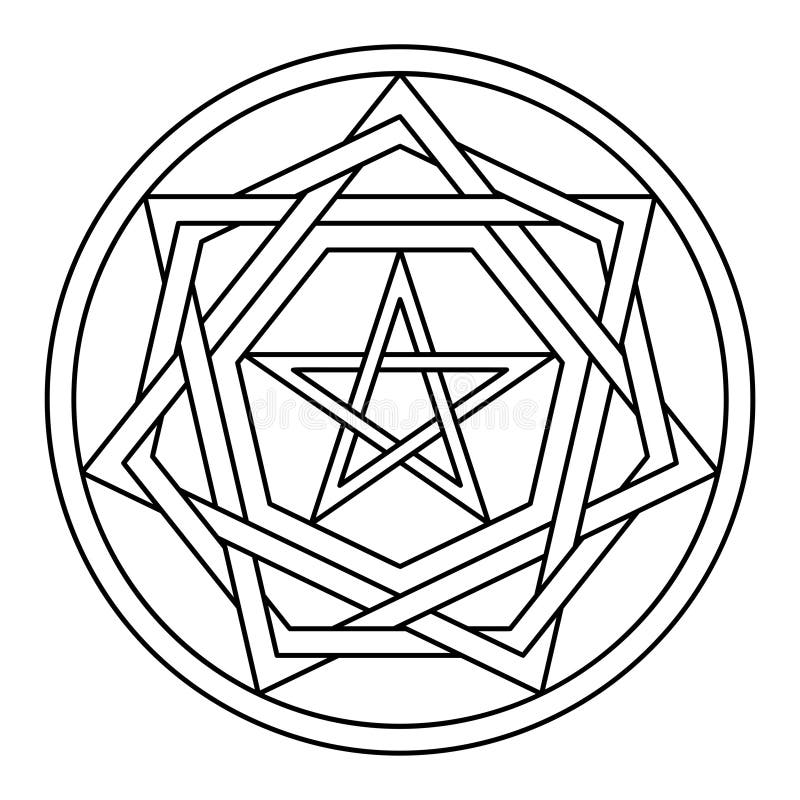 Sigillum Dei, Seal of God, or Seal of Truth, Basic Geometric Structure ...
