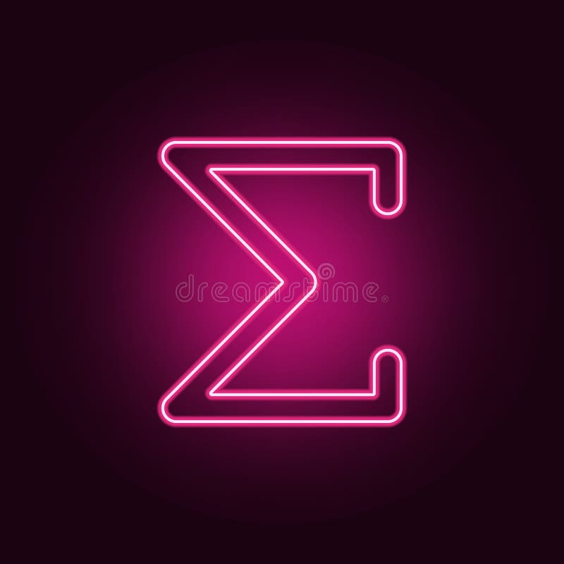 3D Sigma symbol in glass stock illustration. Illustration of greek ...