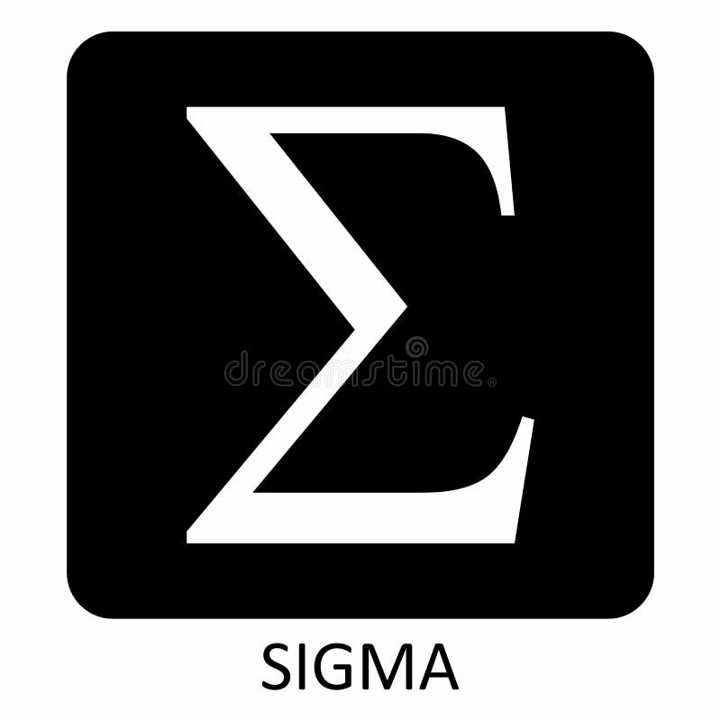 Sigma, The Letter Of A Greek Alphabet. Greek Numerals, Mathematical Two ...