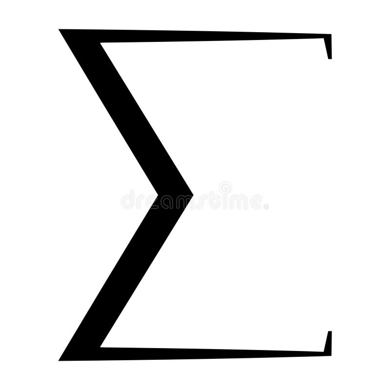 Sigma icon mathematics stock illustration. Illustration of mathematical ...