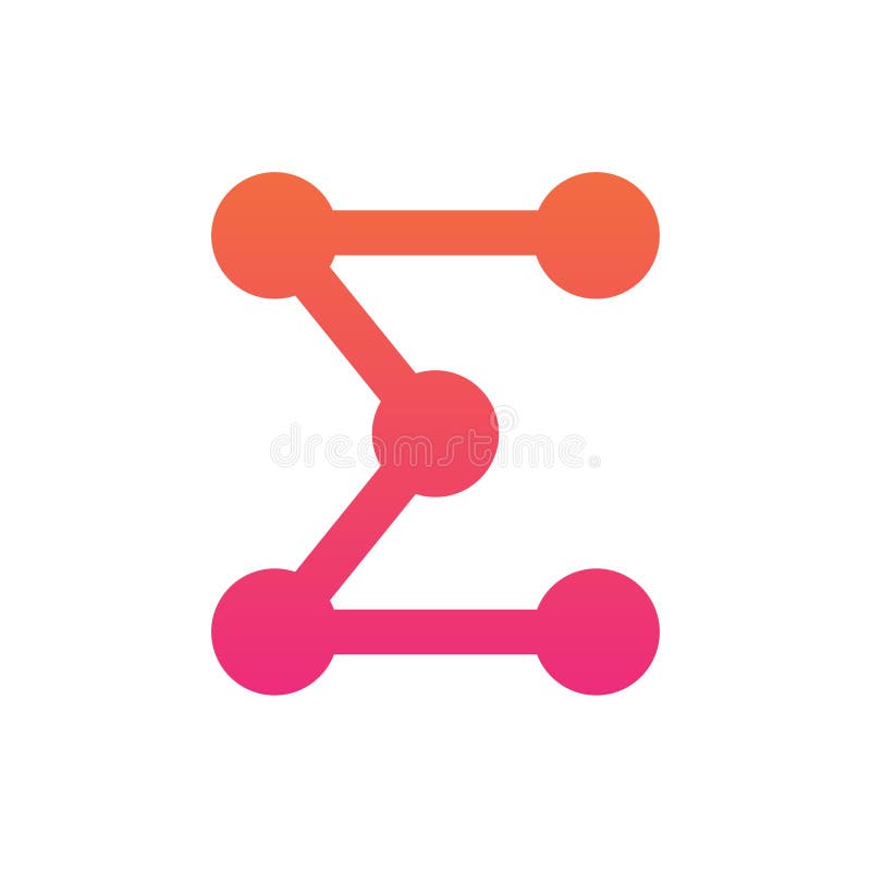 Sigma Logo Template, Digital Technology Icon Design, Connect Dots ...