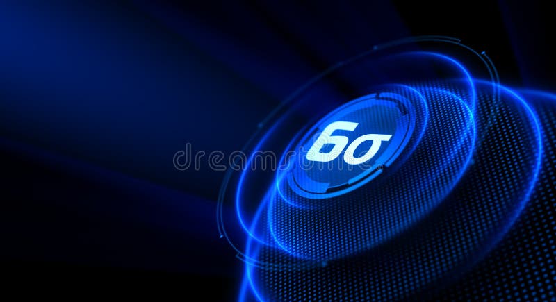 6 Sigma Seis. Dmaic Lean Manufacturing Technology Concept Stock de ...