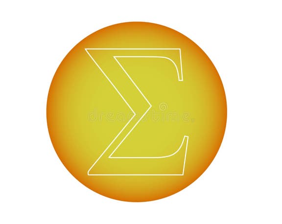 Sigma Symbol, White Background, Minimalist Design, Mathematical ...